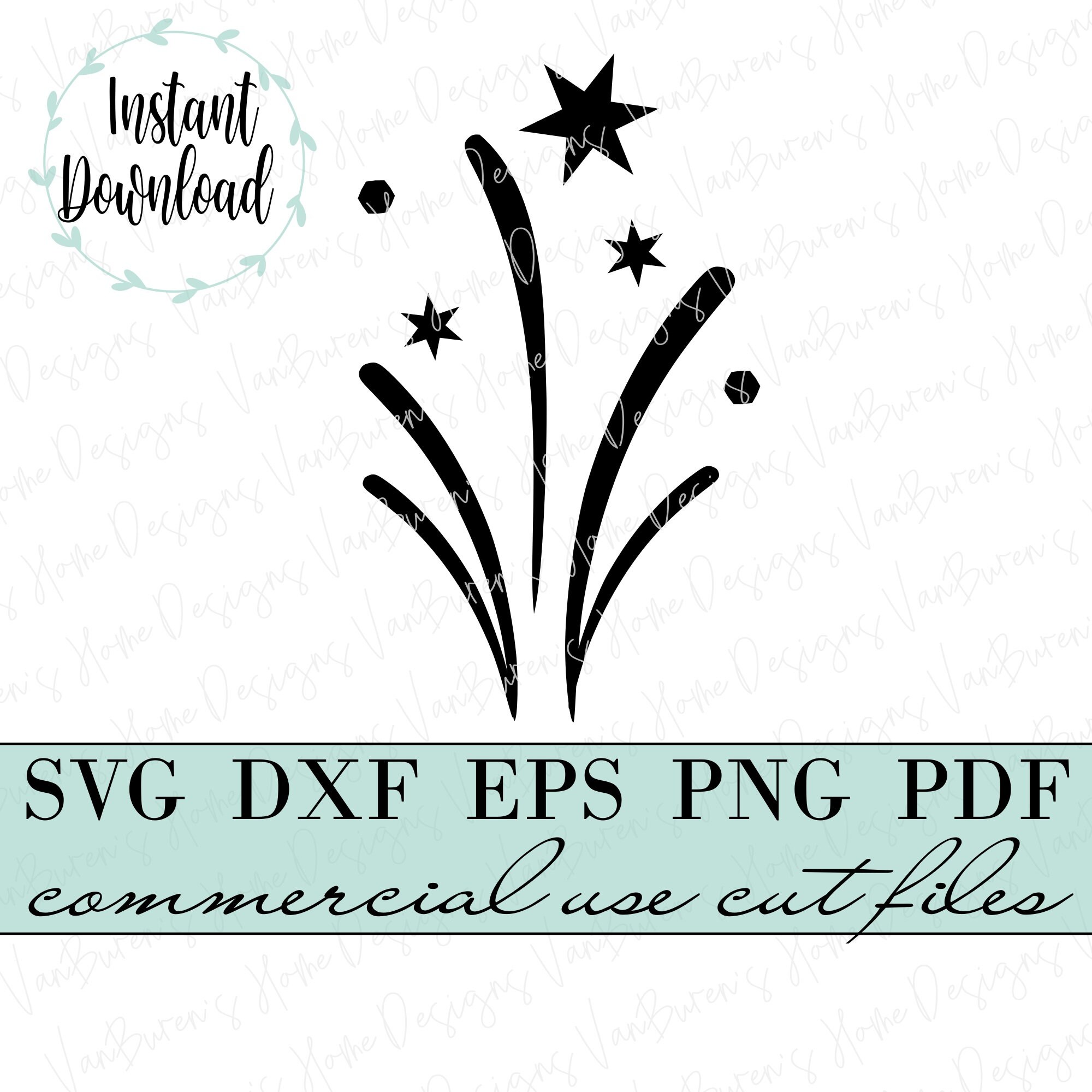 Firework SVG PNG: 4th of July, New Years Clipart (digital Download) - Etsy