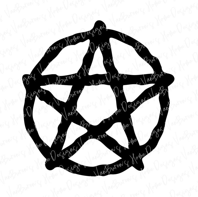 Wicca Pentacle Star Pagan Symbol File in Svg Png Eps Dxf & Pdf Formats ...