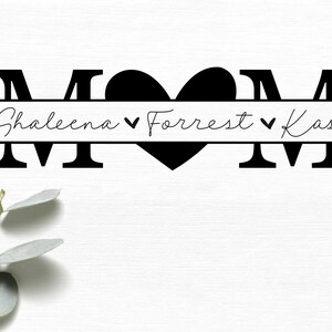 Mom Split Monogram Digital Download Cut Files Formats Svg Dxf - Etsy