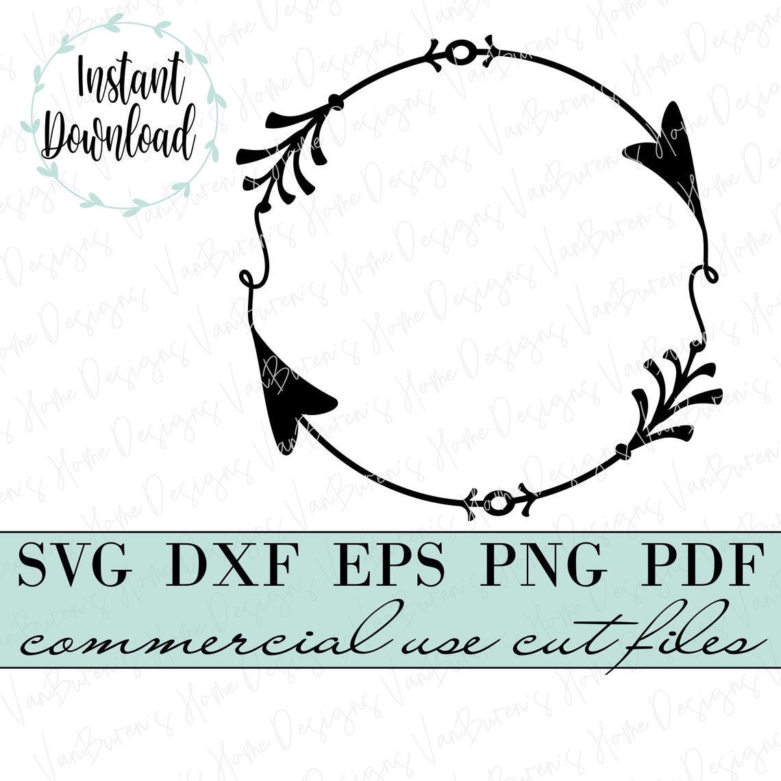 Arrow Circle Svg Arrow Wreath Svg Arrow Frame Arrow - Etsy