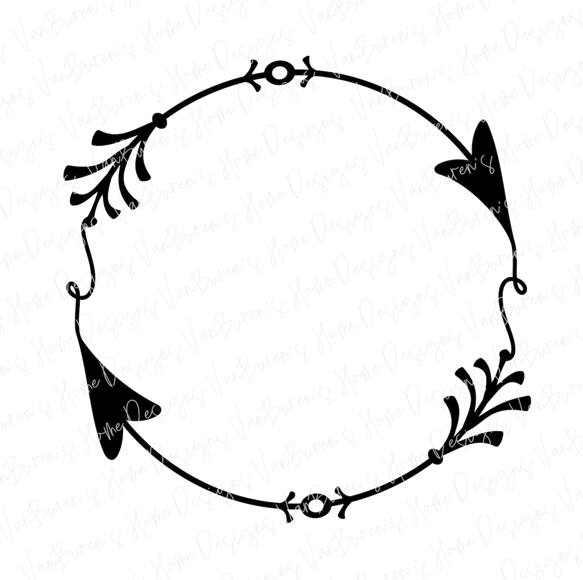 Arrow Circle Svg Arrow Wreath Svg Arrow Frame Arrow - Etsy
