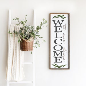 Welcome Home Vertical Porch Sign SVG Cut Files (digital Download) - Etsy