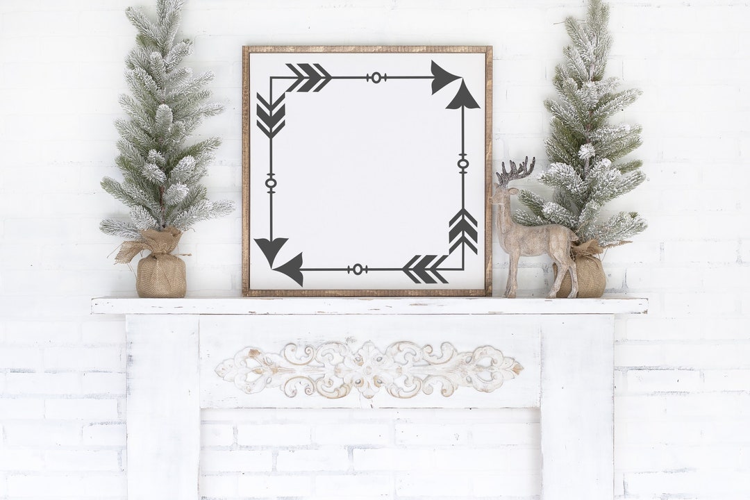 Tribal Arrow Frame SVG: Square Border Cut Files (digital Download) - Etsy