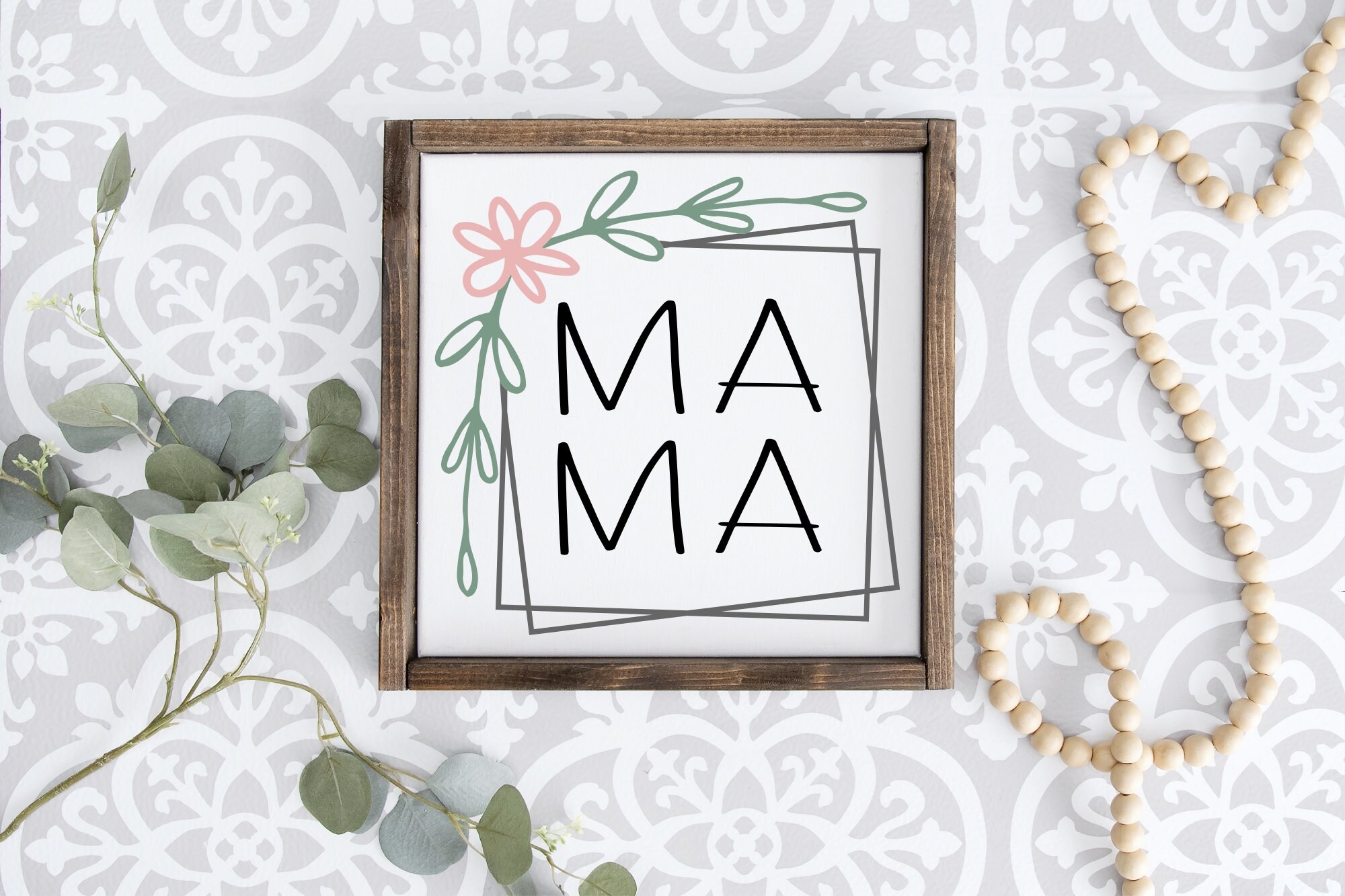 Mama Mothers Day Cut File Formats Svg Dxf Eps Png and Pdf - Etsy