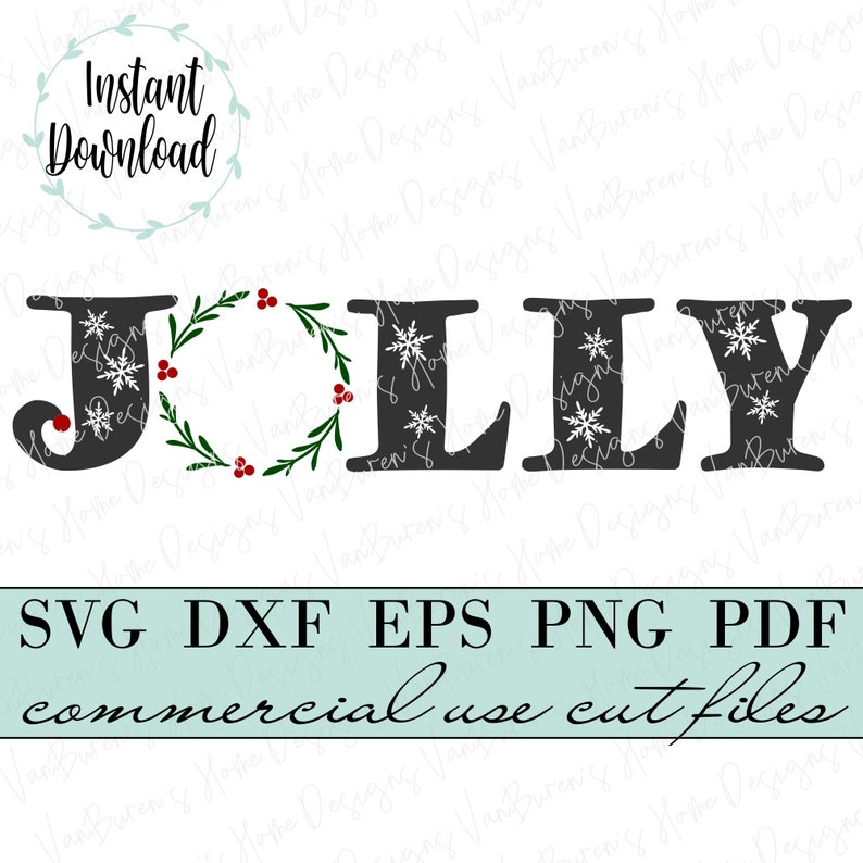 Jolly Svg Christmas Sign Svg Horizontal Welcome Svg - Etsy