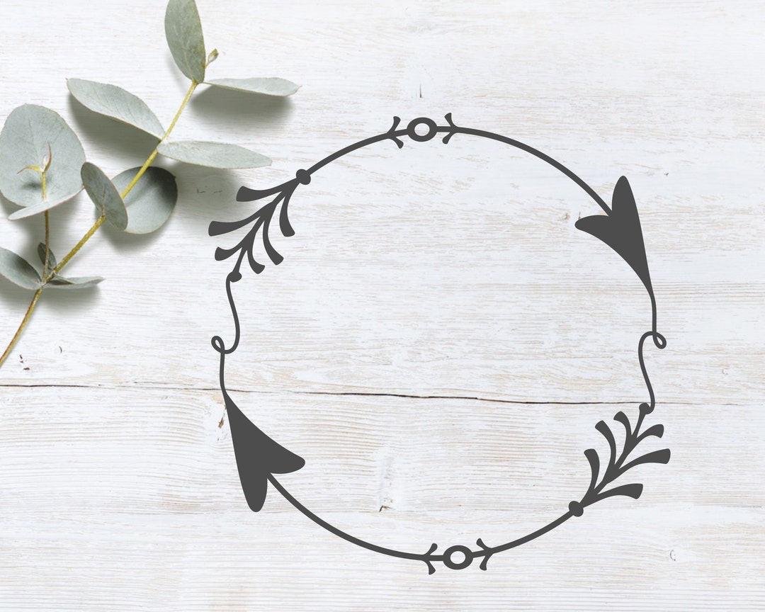 Arrow Circle Svg Arrow Wreath Svg Arrow Frame Arrow - Etsy