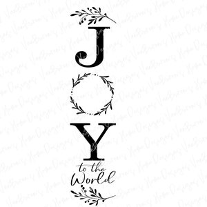 Joy SVG, Joy to the World, Christmas Svg, Porch Sign Svg, Winter Svg ...
