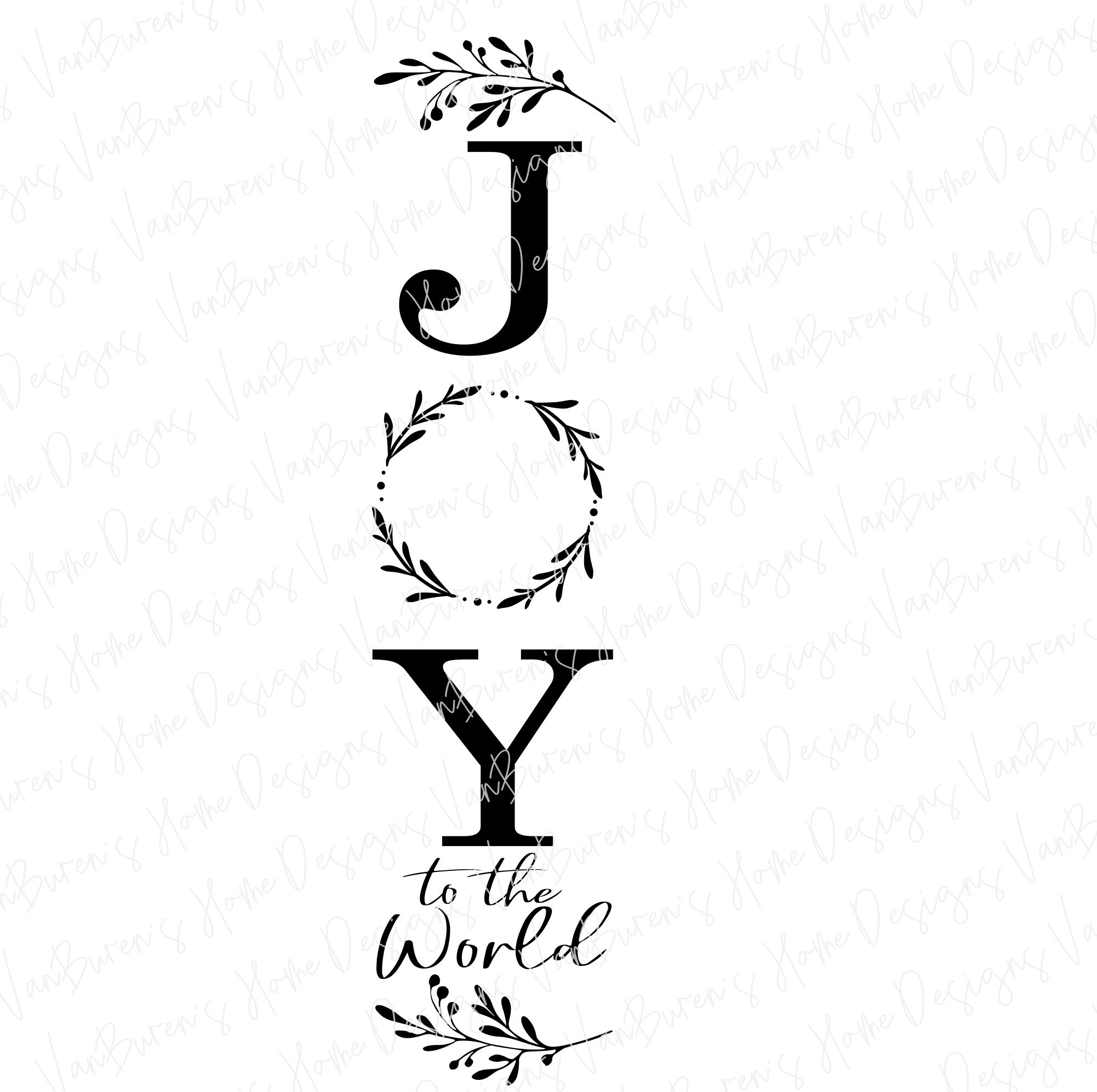 Joy SVG Joy to the World Christmas Svg Porch Sign Svg - Etsy
