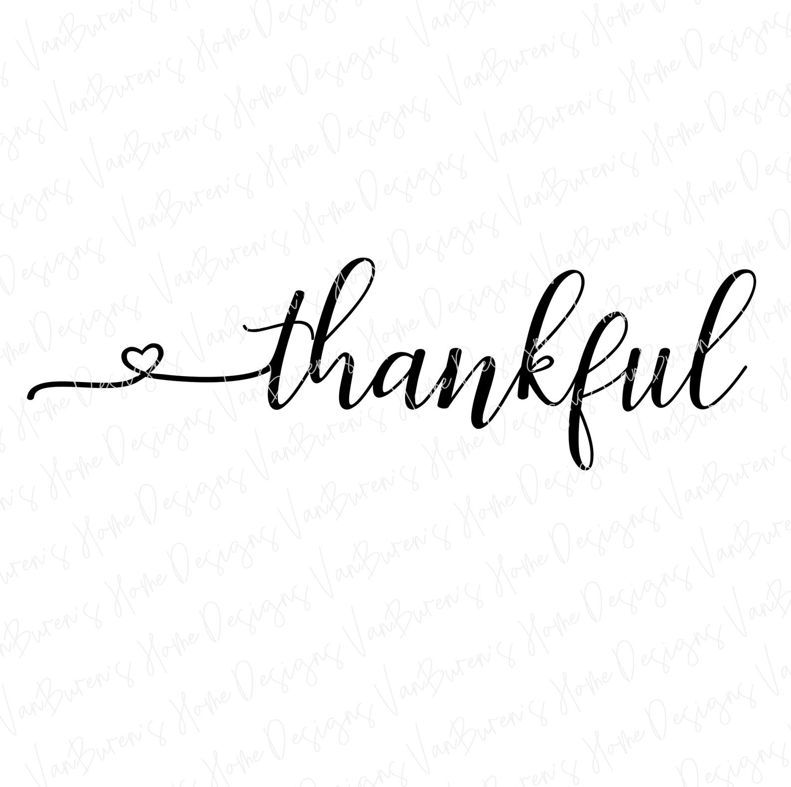 Thankful SVG Thankful With Heart SVG Png Dxf Eps Pdf - Etsy Canada