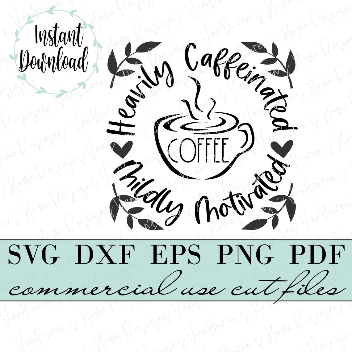 Heavily Caffeinated Mildly Motivated Svg Coffee Cup SVG Mug - Etsy
