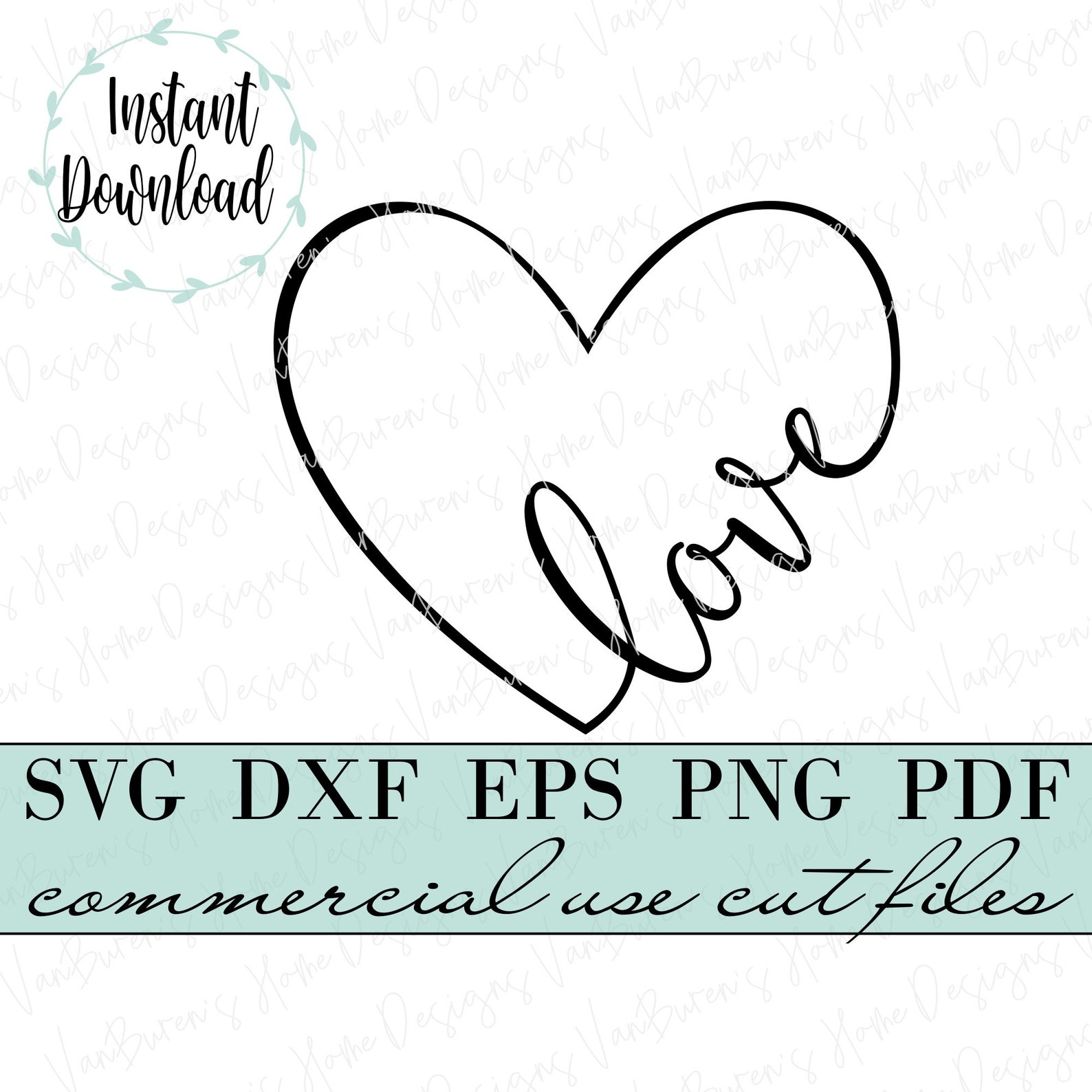 Love Heart SVG Valentines SVG Heart Svg Love Svg Family - Etsy