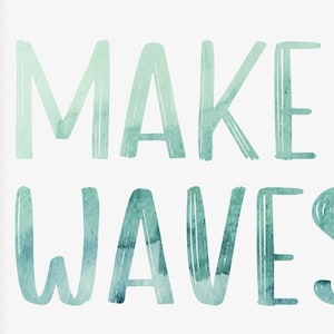 Make Waves Nursery Printable, Make Waves Digital Download, Nursery ...