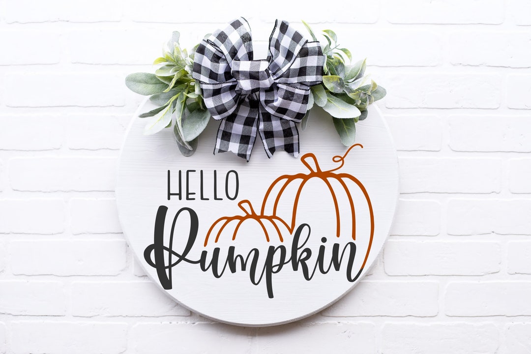 Hello Pumpkin Cut Machine Digital File for Cricut, Silhouette, Laser ...