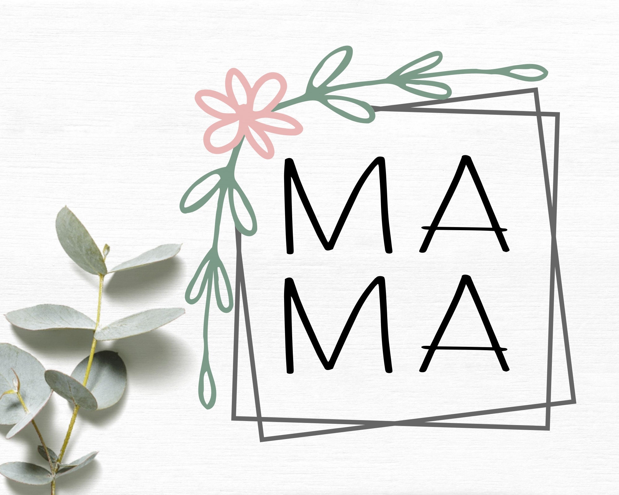 Mama Mothers Day Cut File Formats Svg Dxf Eps Png and Pdf - Etsy