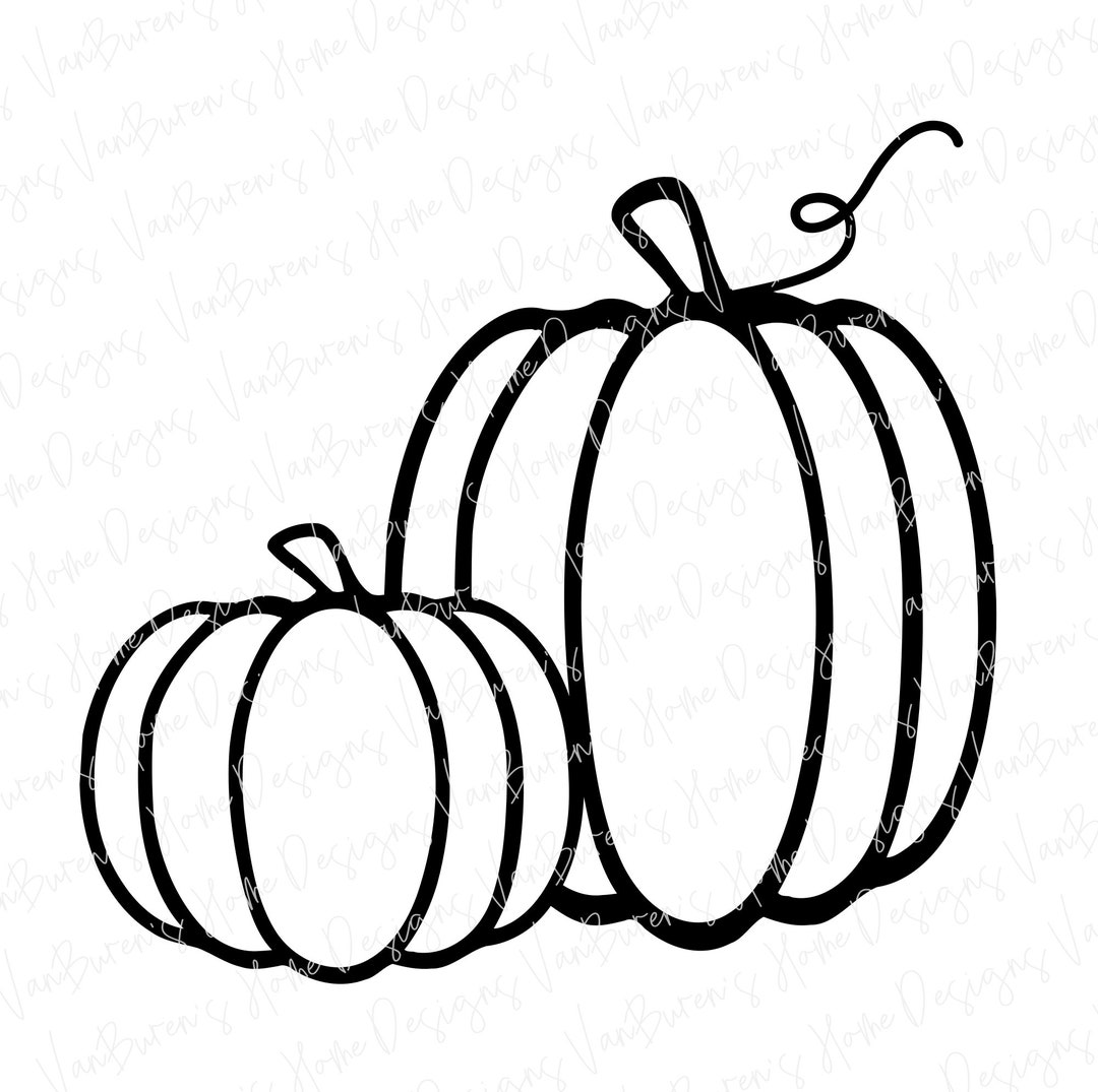 Pumpkin Outline Design, Pumpkin Decal Svg, Pumpkin Png, Pumpkin Laser ...