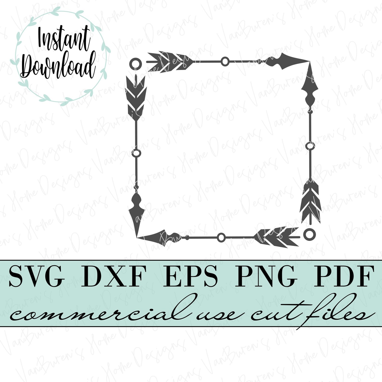 Arrow Frame SVG Arrow Svg Designs Square Frame Svg Files - Etsy