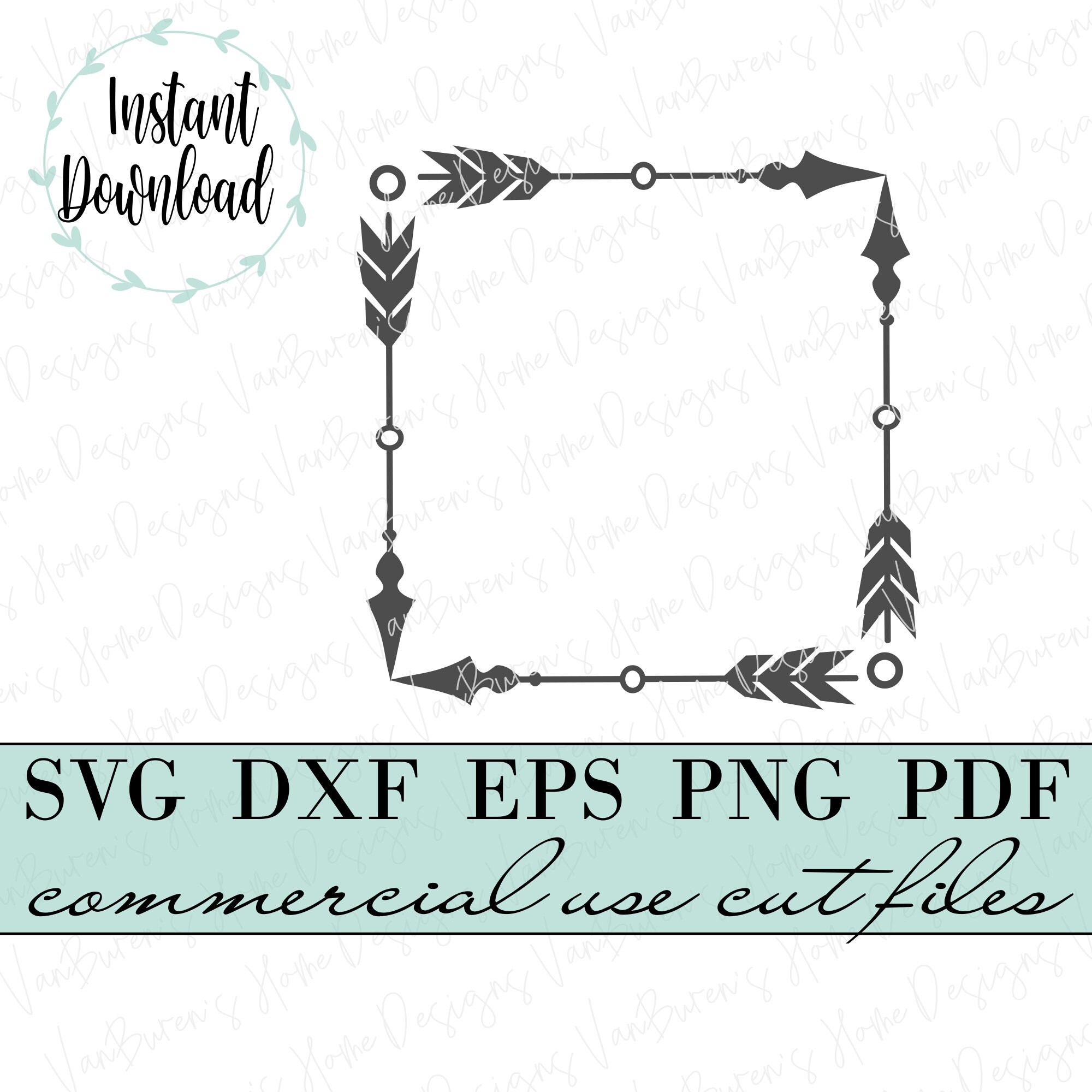 Arrow Frame SVG Arrow Svg Designs Square Frame Svg Files - Etsy