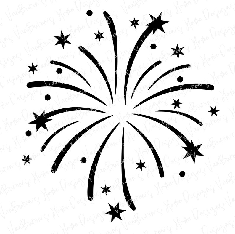 Firework SVG New Years SVG 4th Of July svg Firework PNG | Etsy