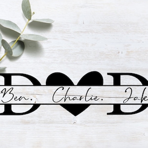 Dad Split Monogram Digital Download Cut Files, Formats Svg Dxf Eps Png ...