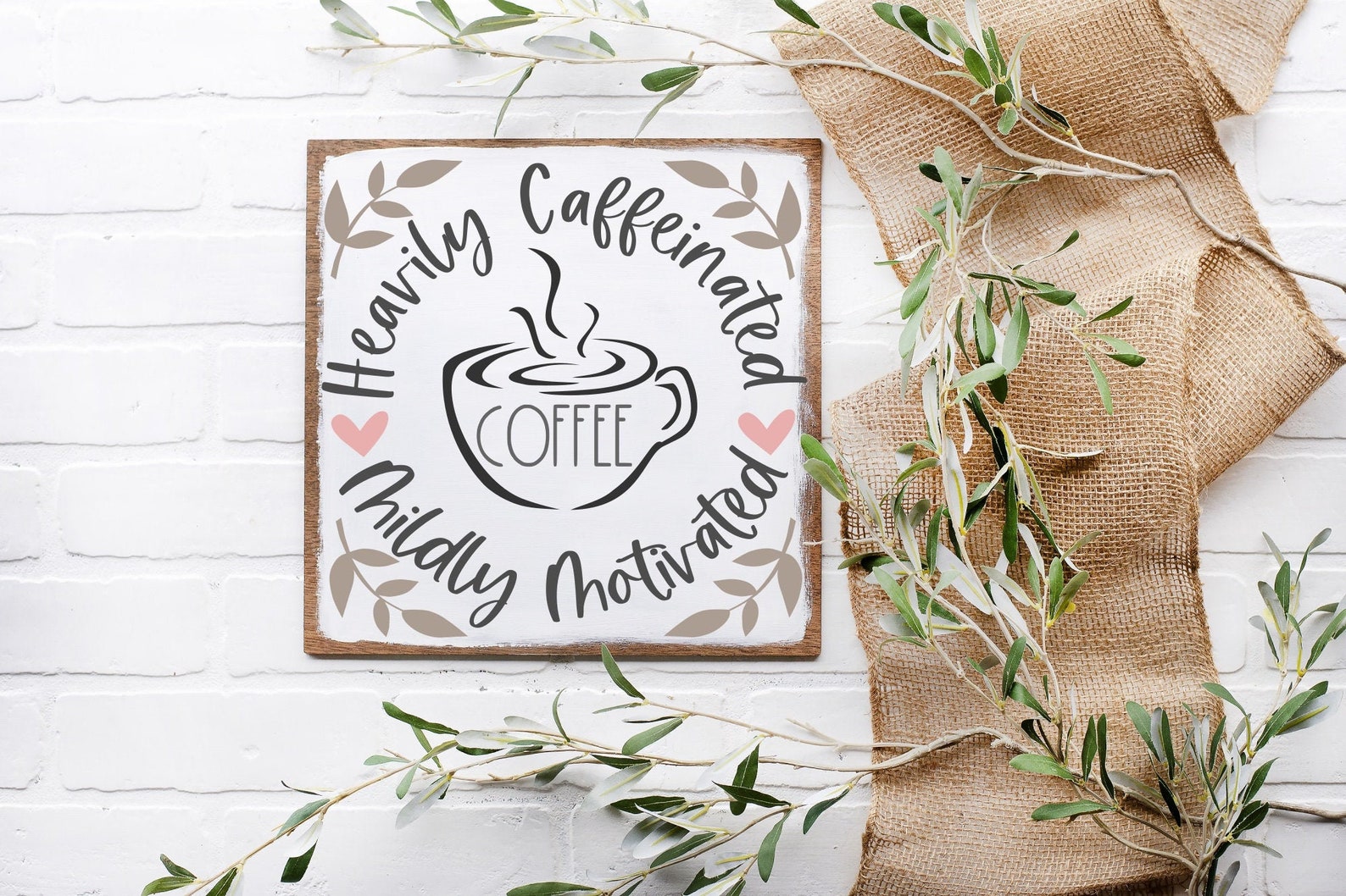 Heavily Caffeinated Mildly Motivated Svg Coffee Cup SVG Mug - Etsy