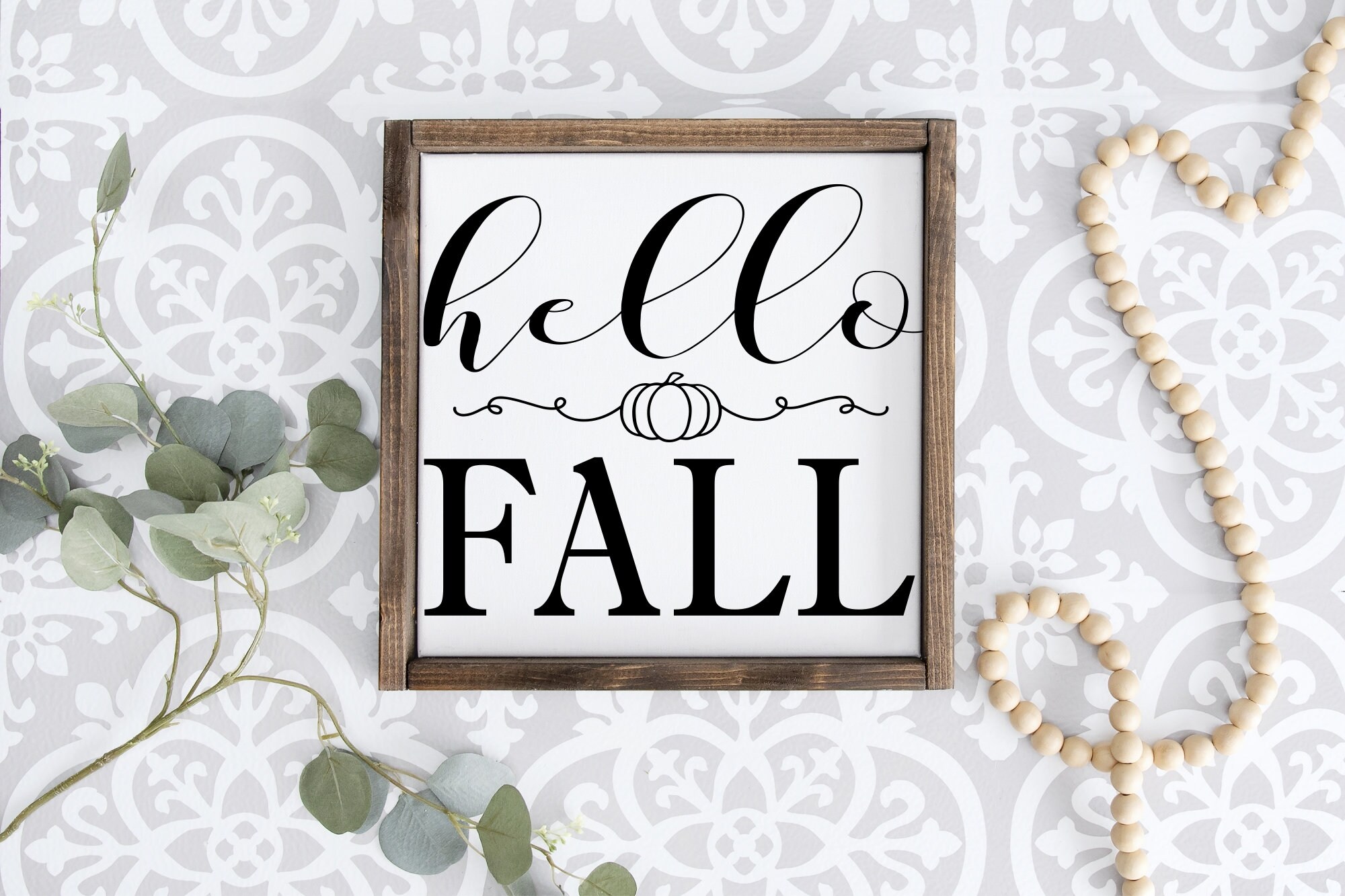 Hello Fall Sign SVG Front Door Sign Svg Fall Mini Sign Svg - Etsy