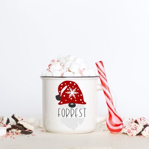 Christmas Gnome Svg, Split Gnome Cut File, Custom Gnome Mug, Winter ...