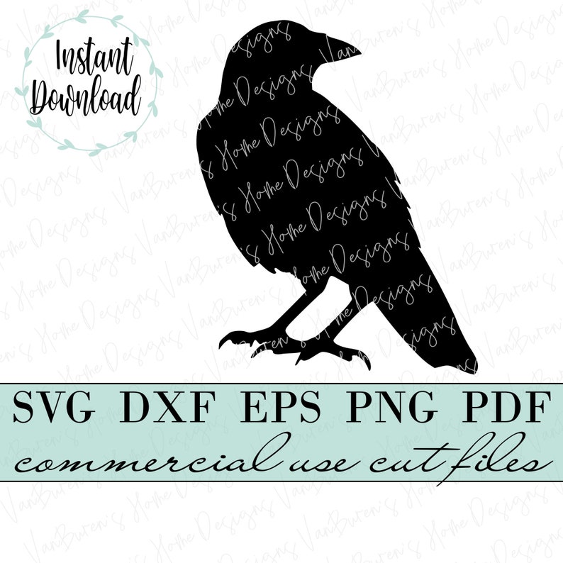 Crow Svg Bird Svg File Raven Png Bird Cut File Halloween - Etsy