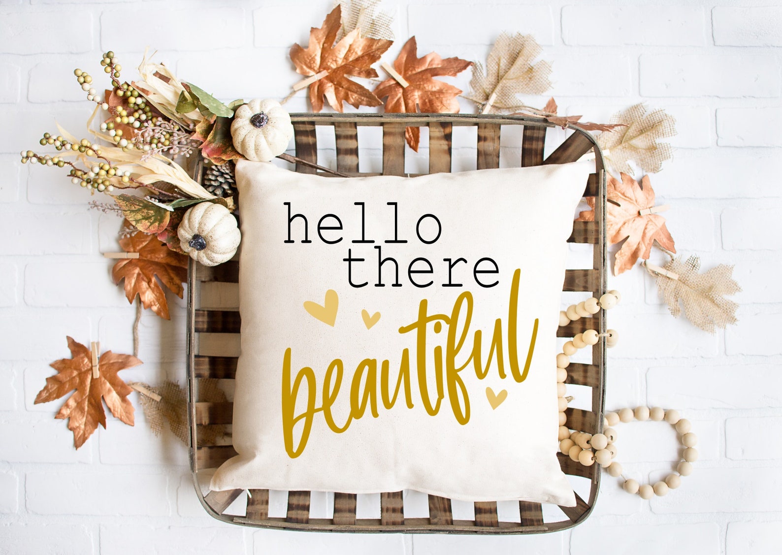 Hello Beautiful SVG Mug SVG Gift for Her Home Decor Svg - Etsy