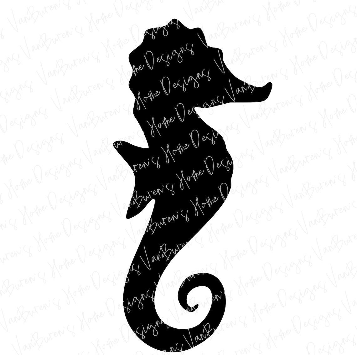 Seahorse Cut File Formats Svg Dxf Eps Pdf and Png - Etsy