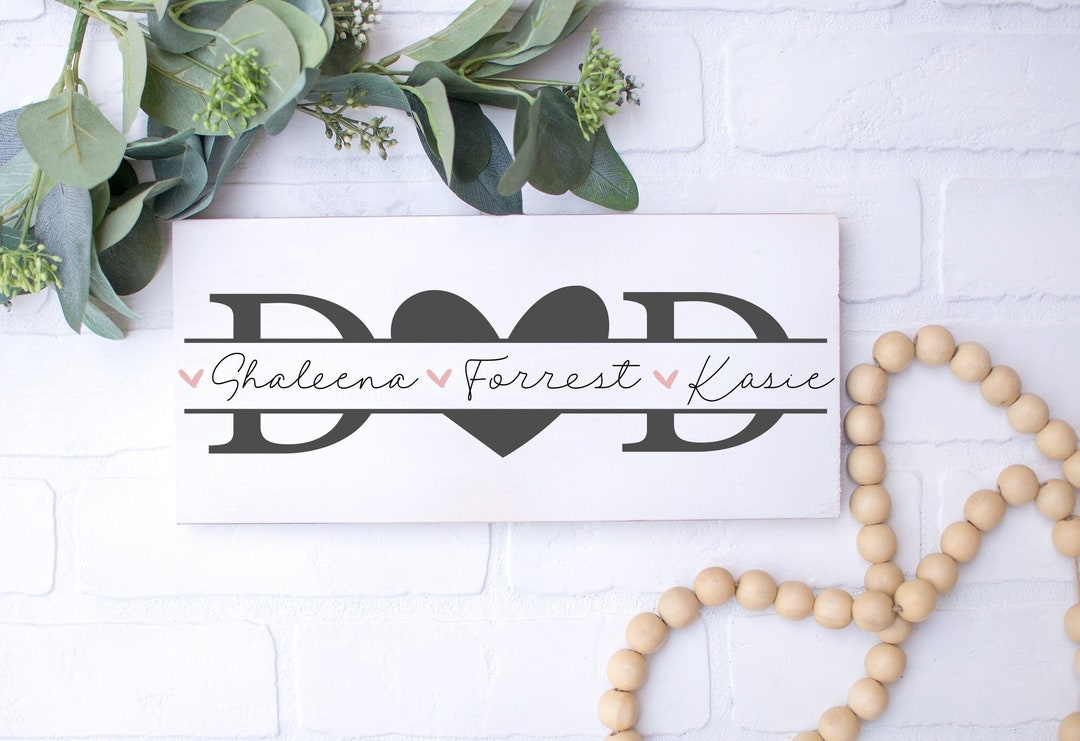 Dad Split Monogram Digital Download Cut Files, Formats Svg Dxf Eps Png ...