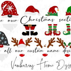 Christmas Gnome Svg, Split Gnome Cut File, Custom Gnome Mug, Winter ...
