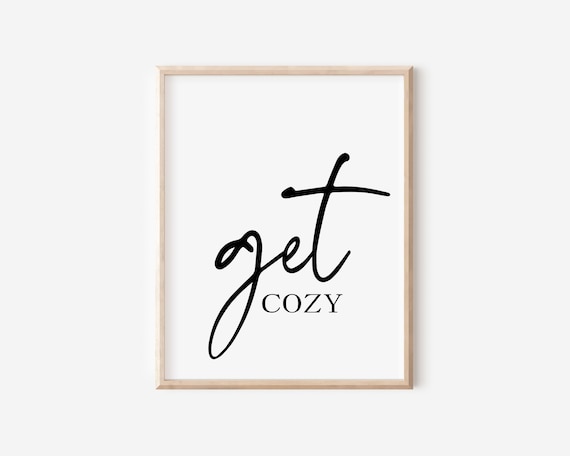 Get Cozy Printable Living Room Wall Art Minimalist Prints - Etsy