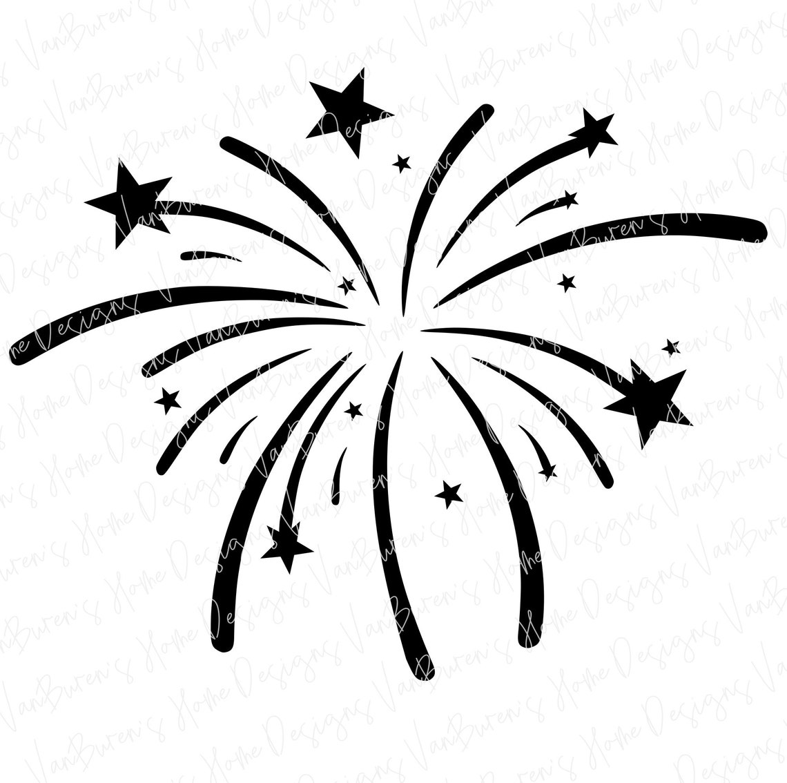 Firework SVG New Years SVG 4th of July Svg Firework PNG | Etsy