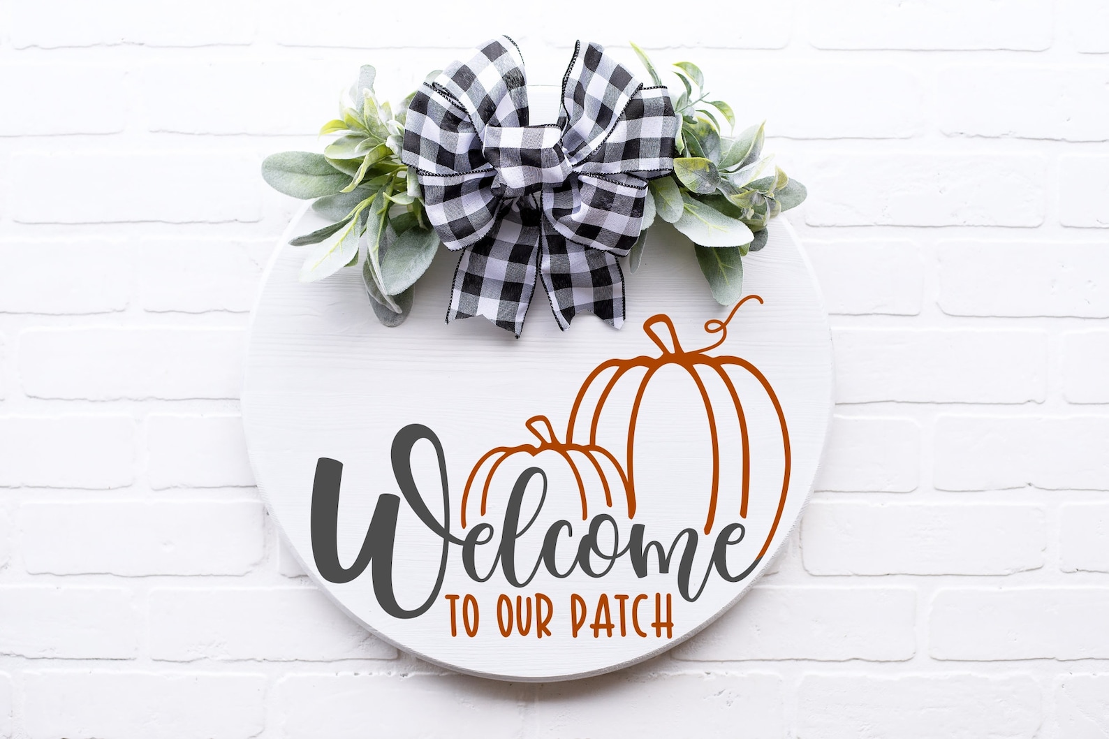 Welcome to Our Patch Sign SVG Fall Welcome Circle Sign SVG - Etsy