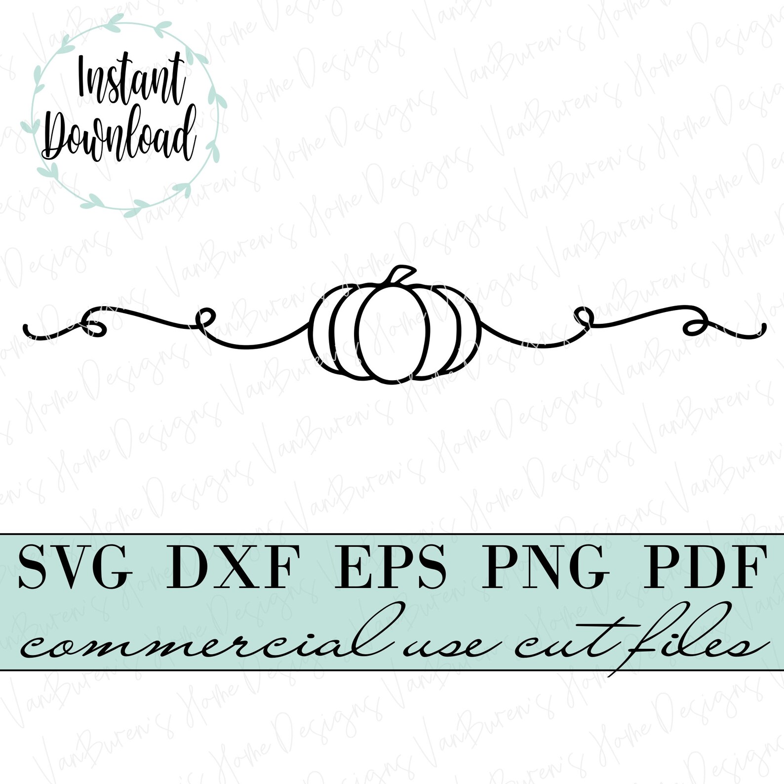 Pumpkin Vine Design Pumpkin Outline Svg Pumpkin Decal Svg - Etsy