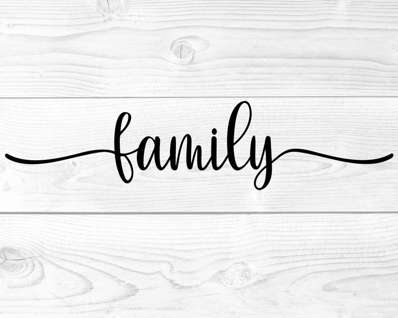Family Script Svg Family Word Art Family Sign Svg Digital - Etsy