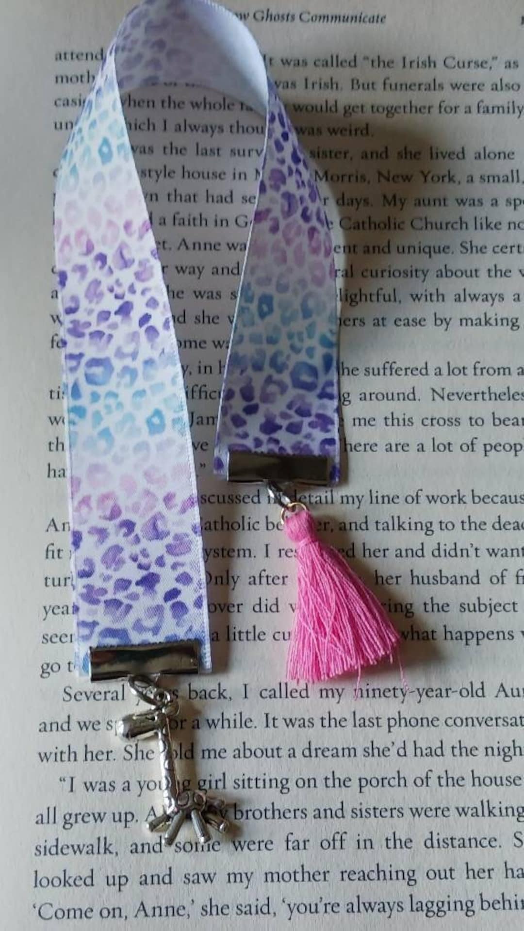 Cheetah Print Bookmark With Giraffe Charm and Tassel - Etsy