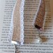 Burlap and Lace Bible Journal Book Bookmark With Charms - Etsy