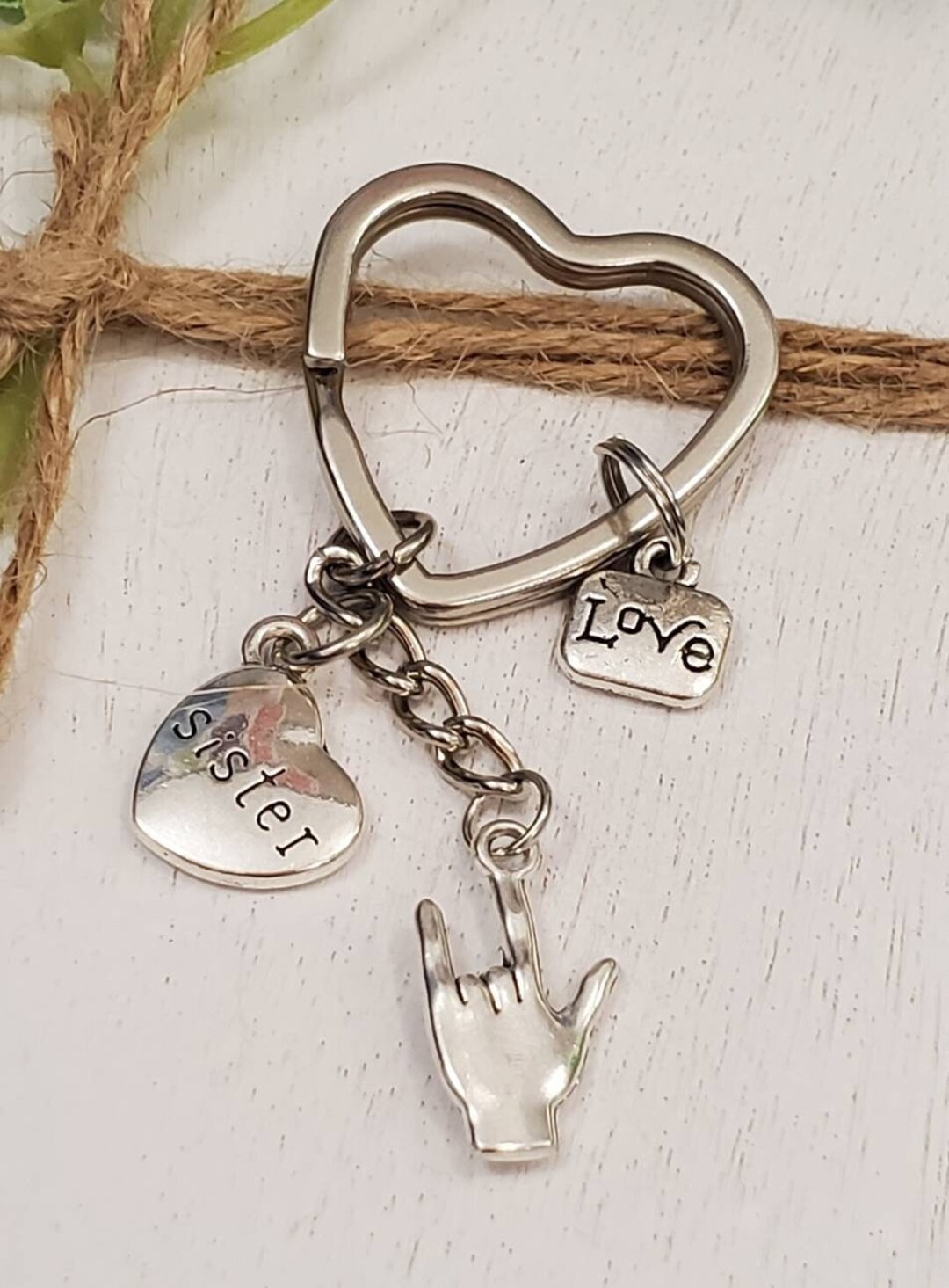 I Love You Hand Sign, Hand Gesture Sign Language Keychain - Etsy