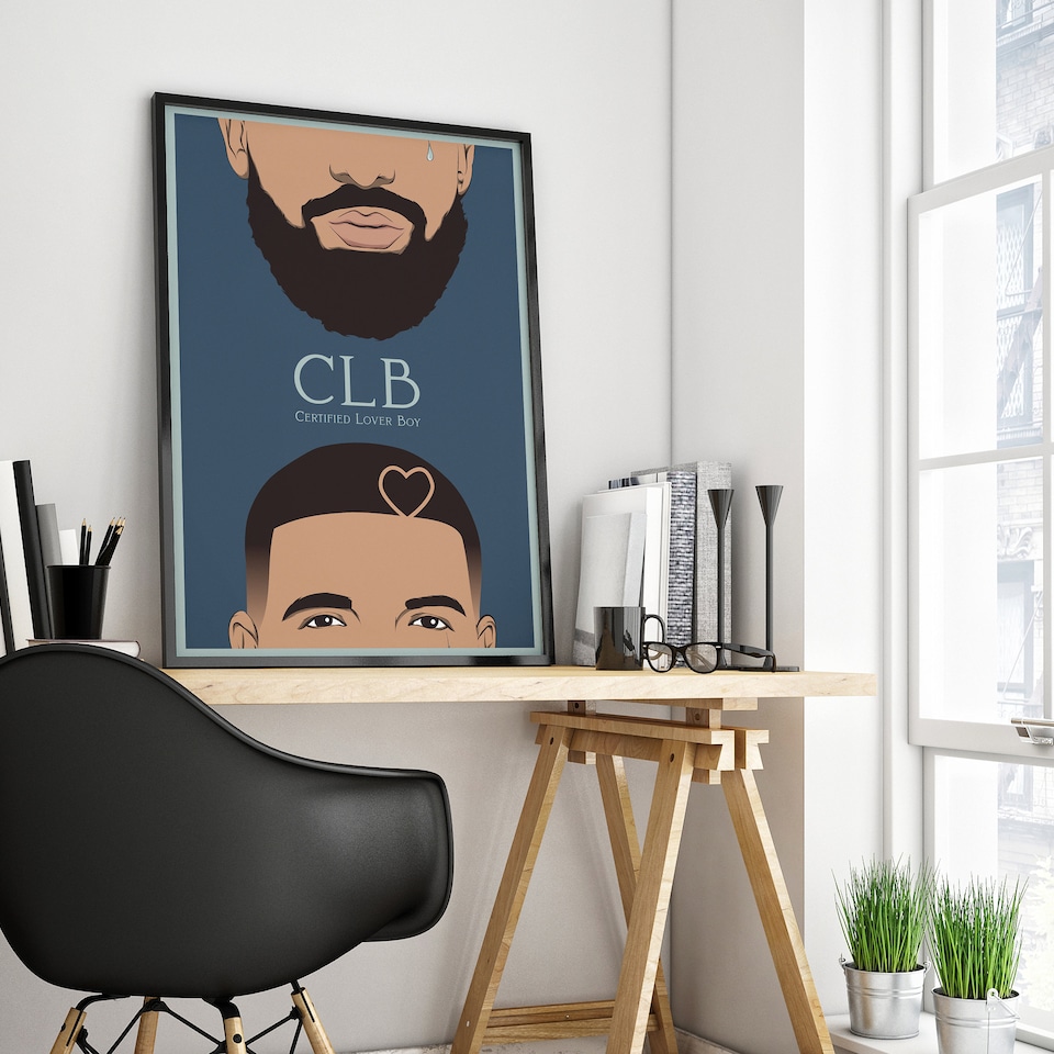 DRAKE - Certified Lover Boy - CLB - Poster sold by Artisan Fringed ...