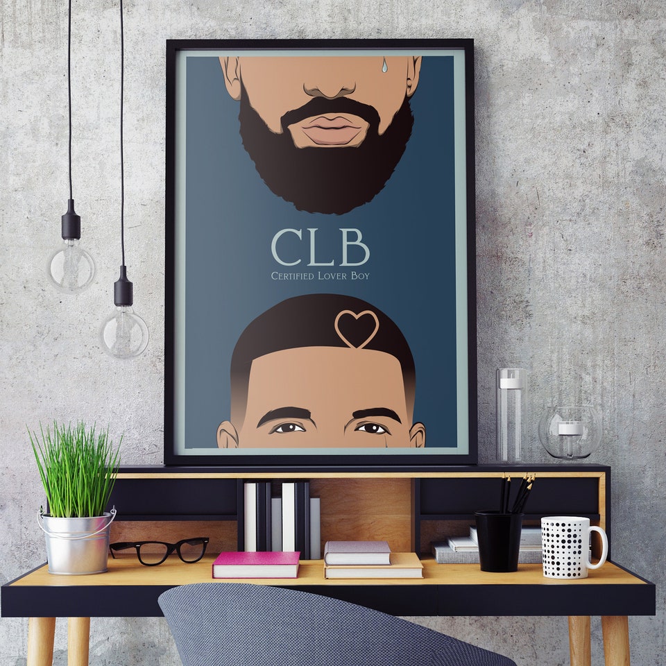 DRAKE - Certified Lover Boy - CLB - Poster sold by Artisan Fringed ...