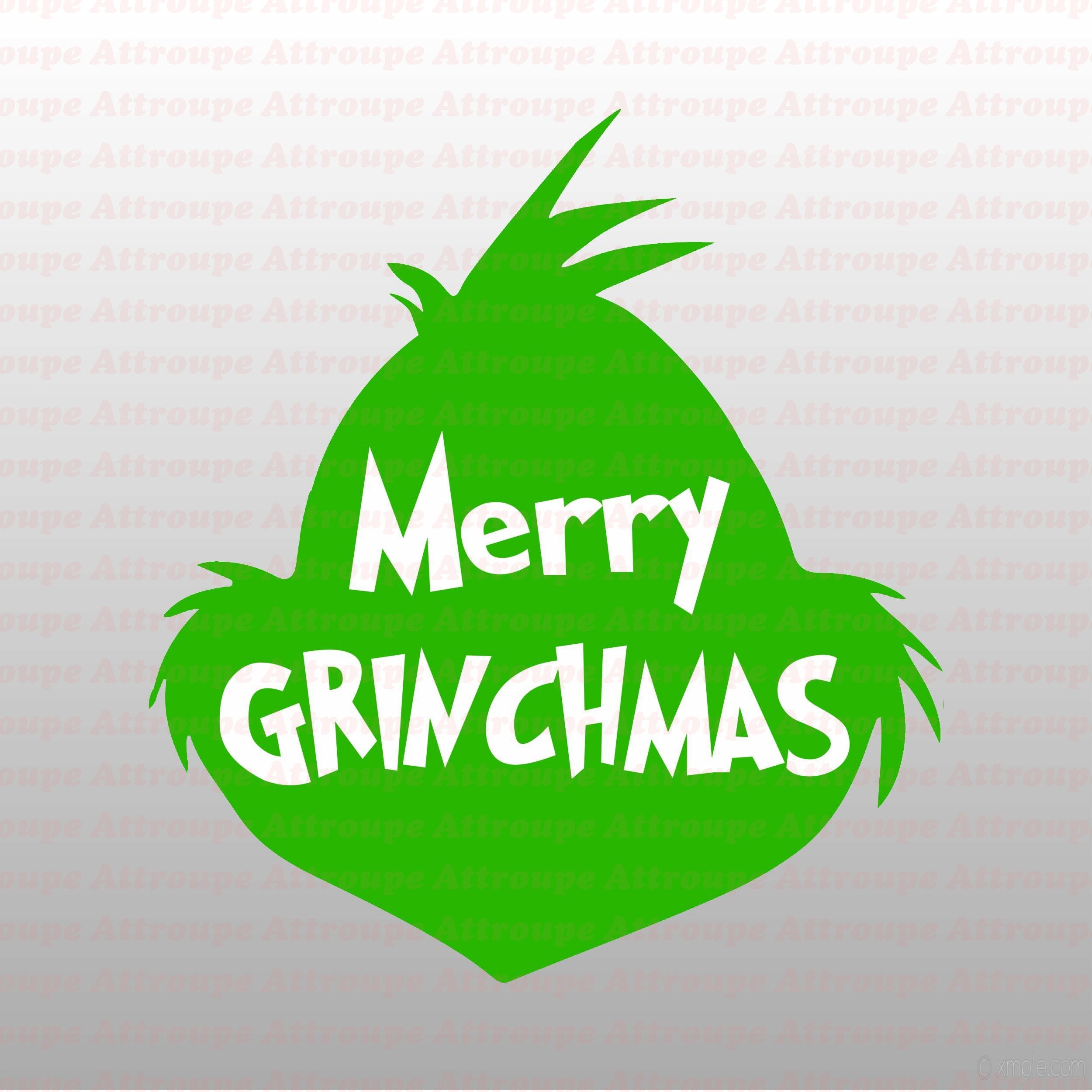 Merry Grinchmas Christmas Dr Seuss Svg 7 Svg Dxf Cricut Etsy
