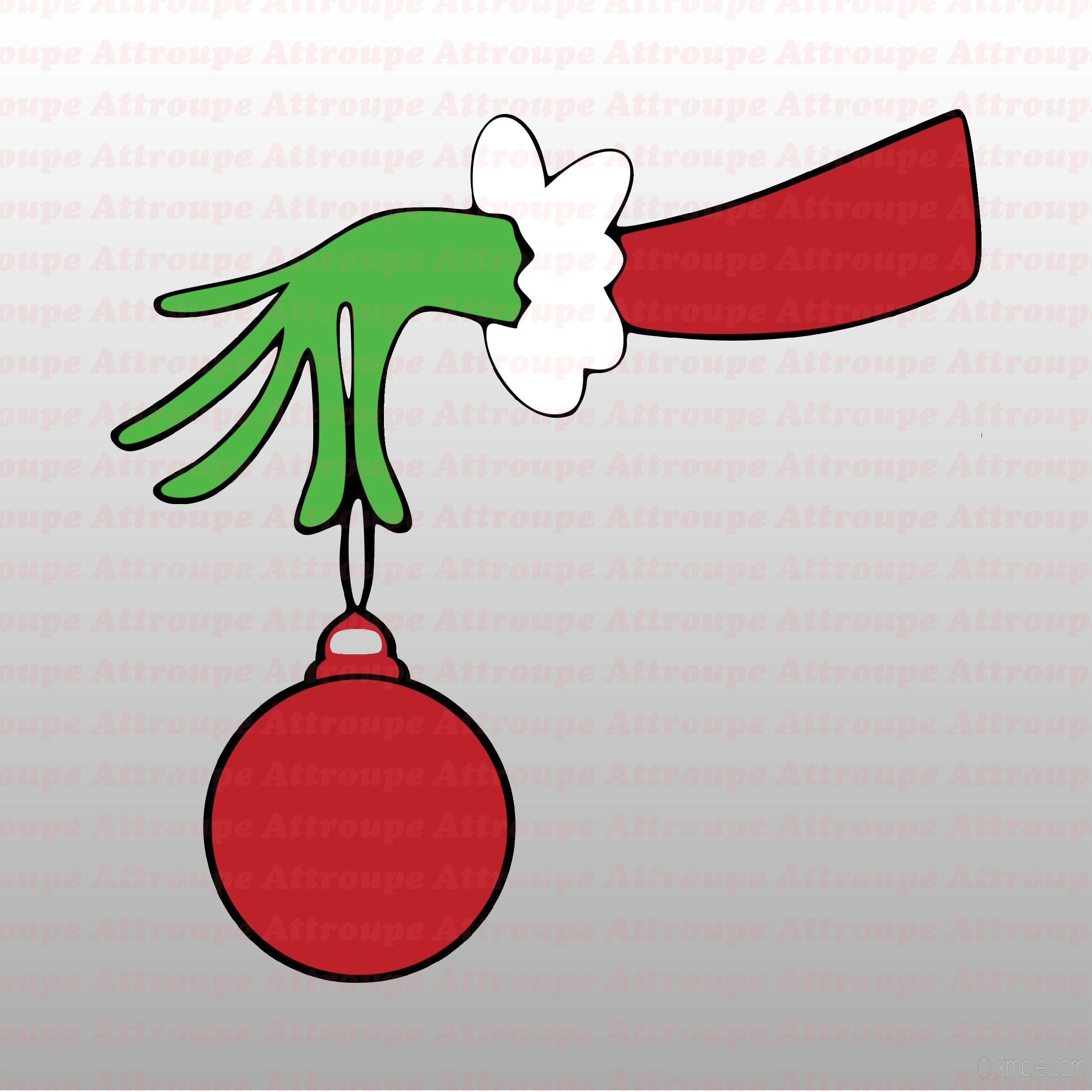 Grinch Hand Christmas Dr Seuss SVG 7 svg dxf Cricut | Etsy