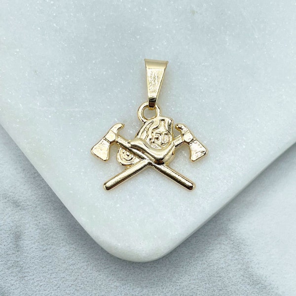 Firefighter Charm - Etsy