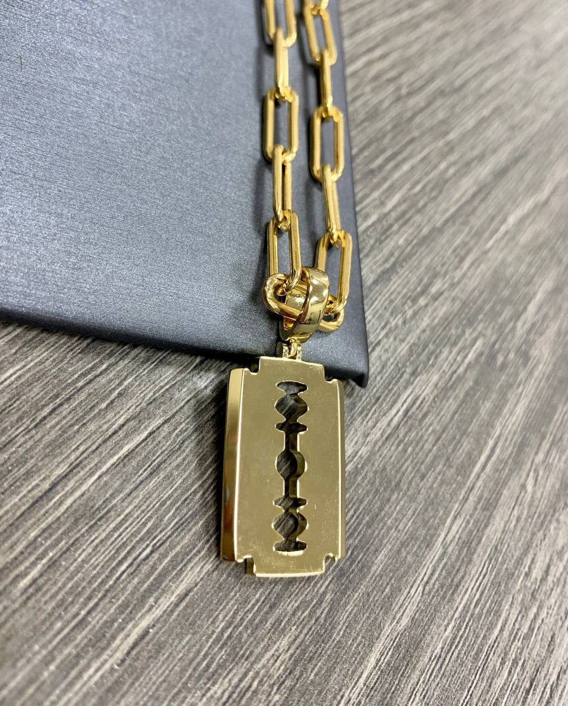 18k Gold Filled Fancy Micro Cubic Zirconia Razor Blade Charms - Etsy