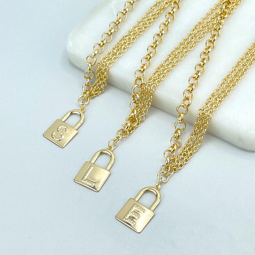 18k Gold Filled 5mm Rolo Chain & Bundle 2mm Rolo Chain With Flat ...