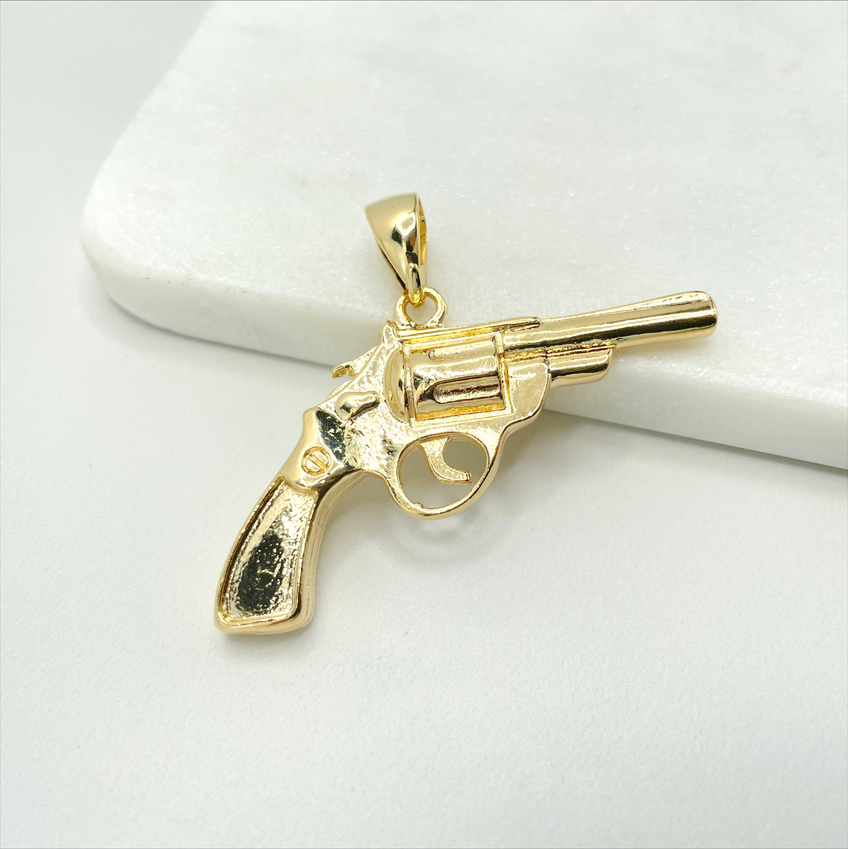 Gold Revolver Gun