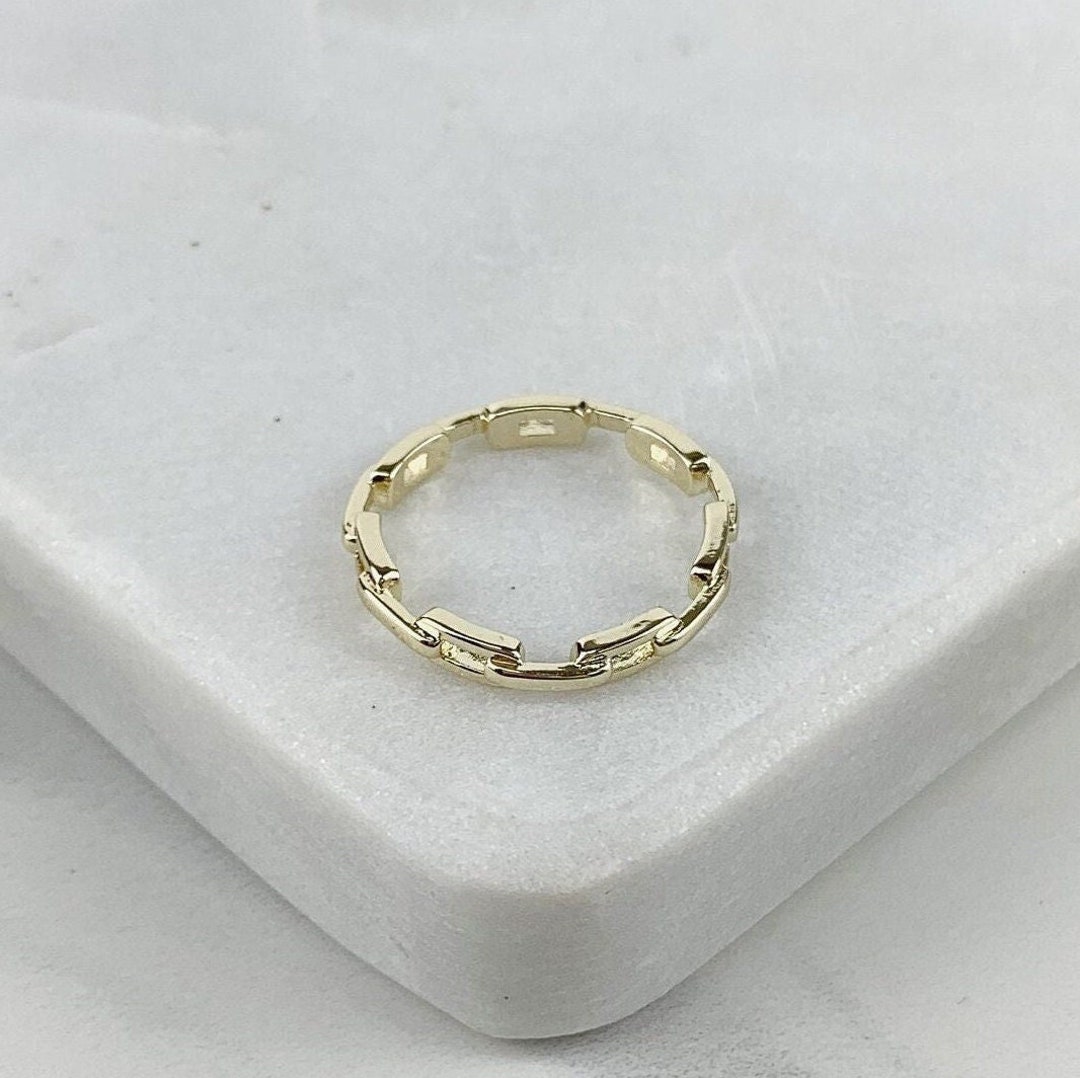 14k Gold Filled Paperclip Ring, Gold or Silver, Wholesale Jewelry ...