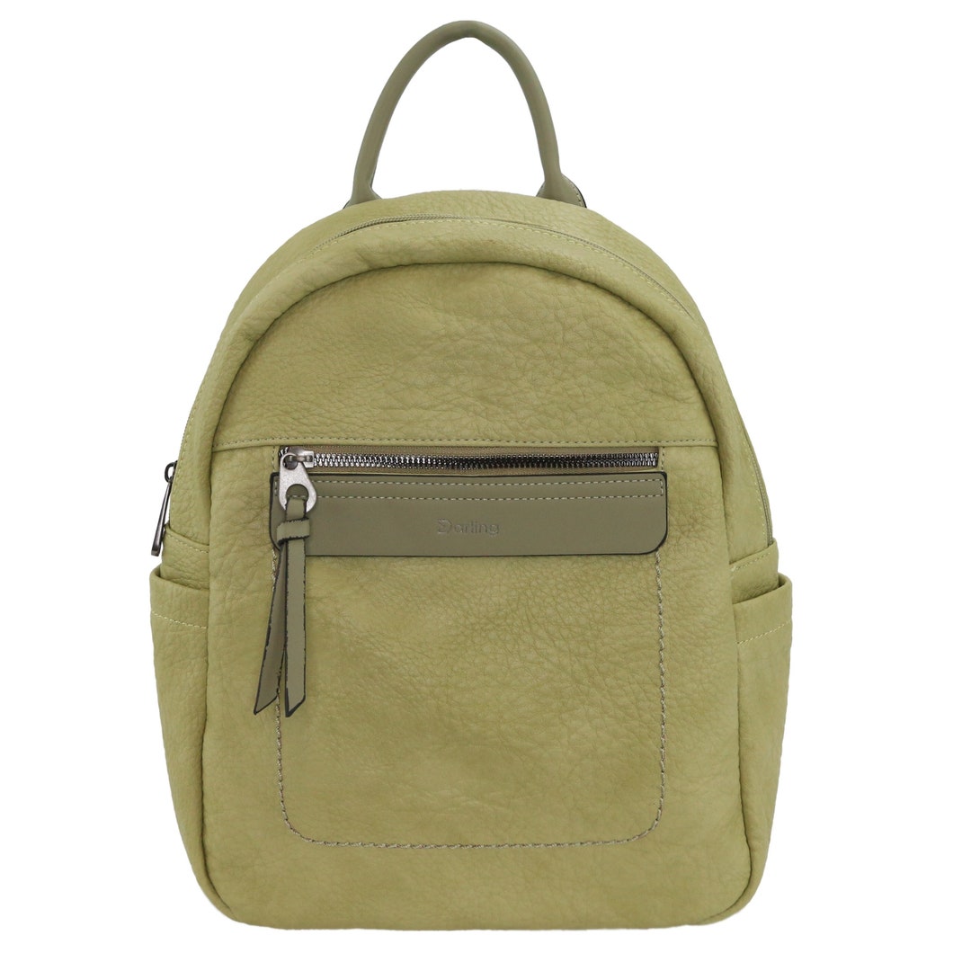 Darling Simple Design Vegan Leather Backpack - Etsy