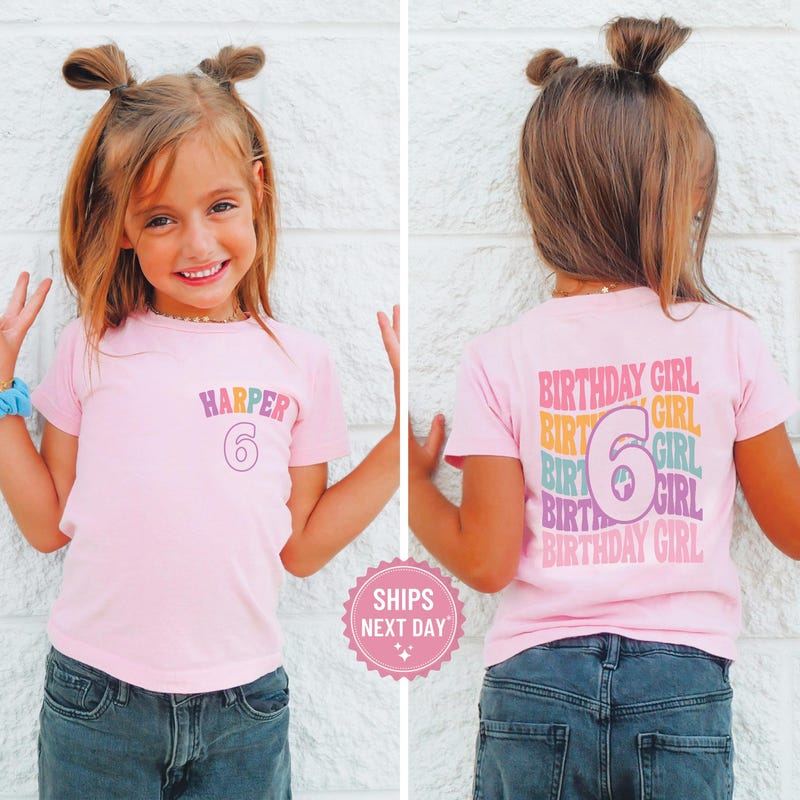 Girls Number T Shirts - Etsy